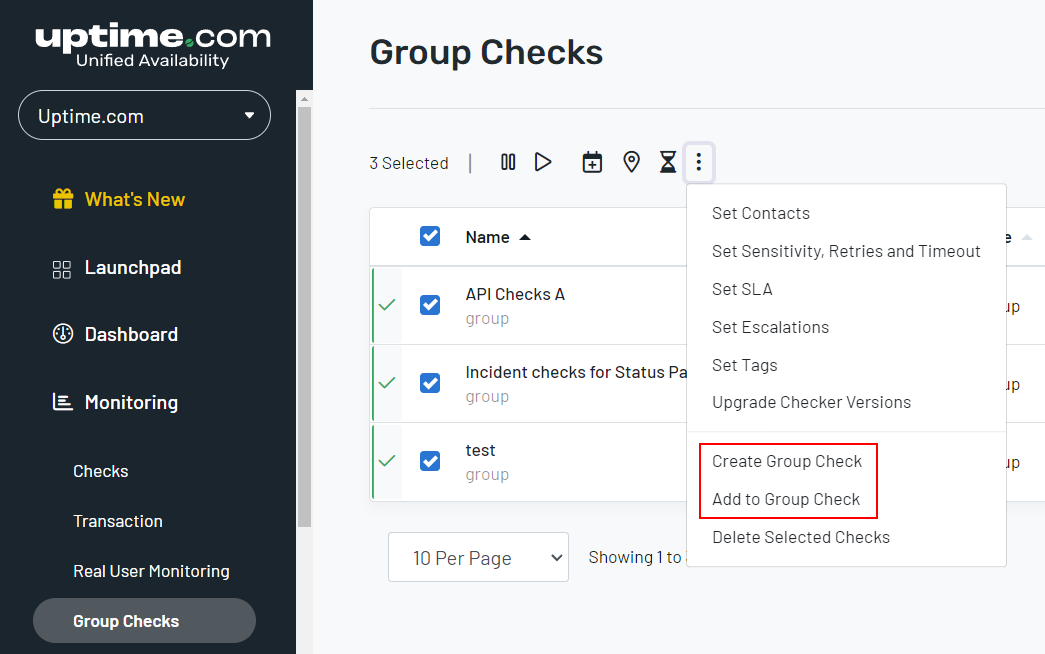 Getting Started with the Uptime.com Group Check – Uptime.com