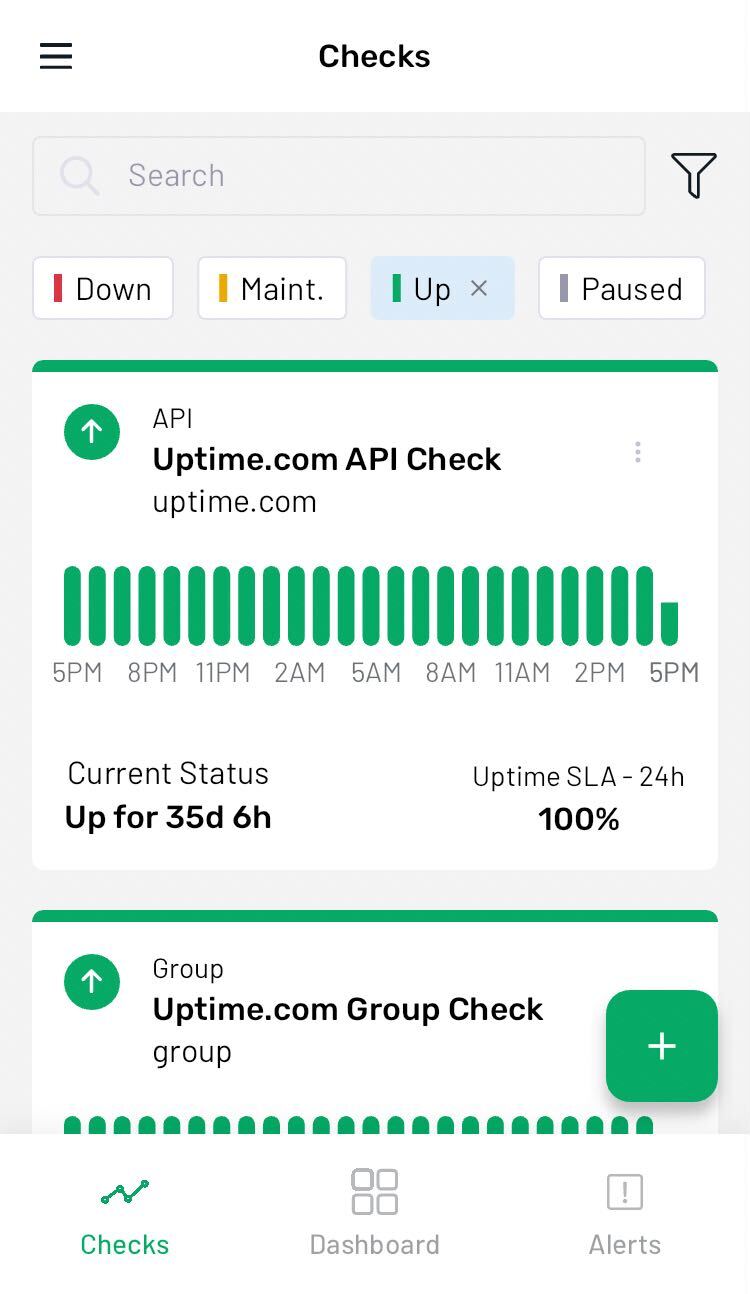 Using the New Uptime.com Mobile Application – Uptime.com