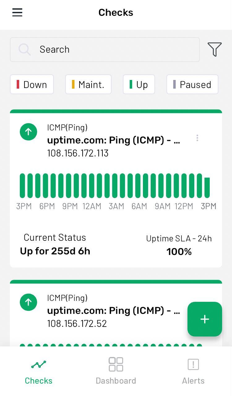 Using the New Uptime.com Mobile Application – Uptime.com