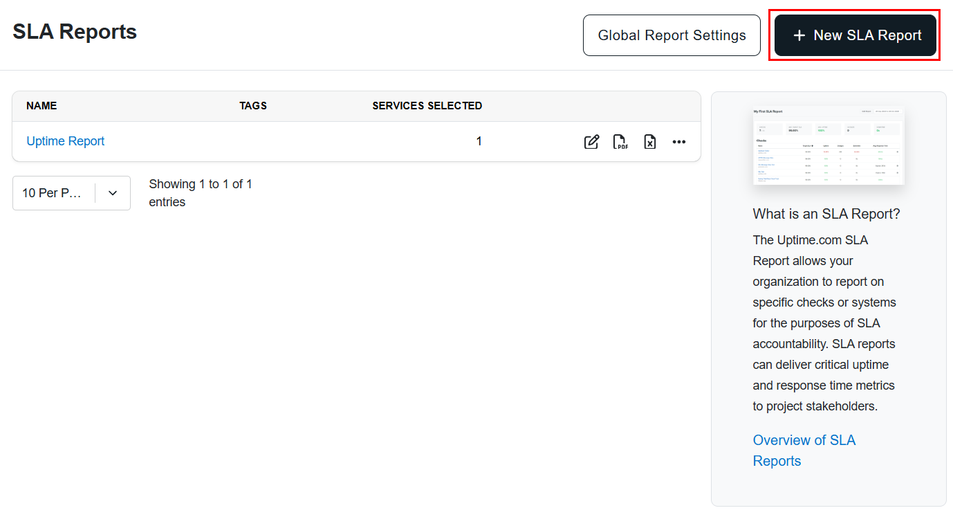 Creating an Uptime.com SLA Report – Uptime.com