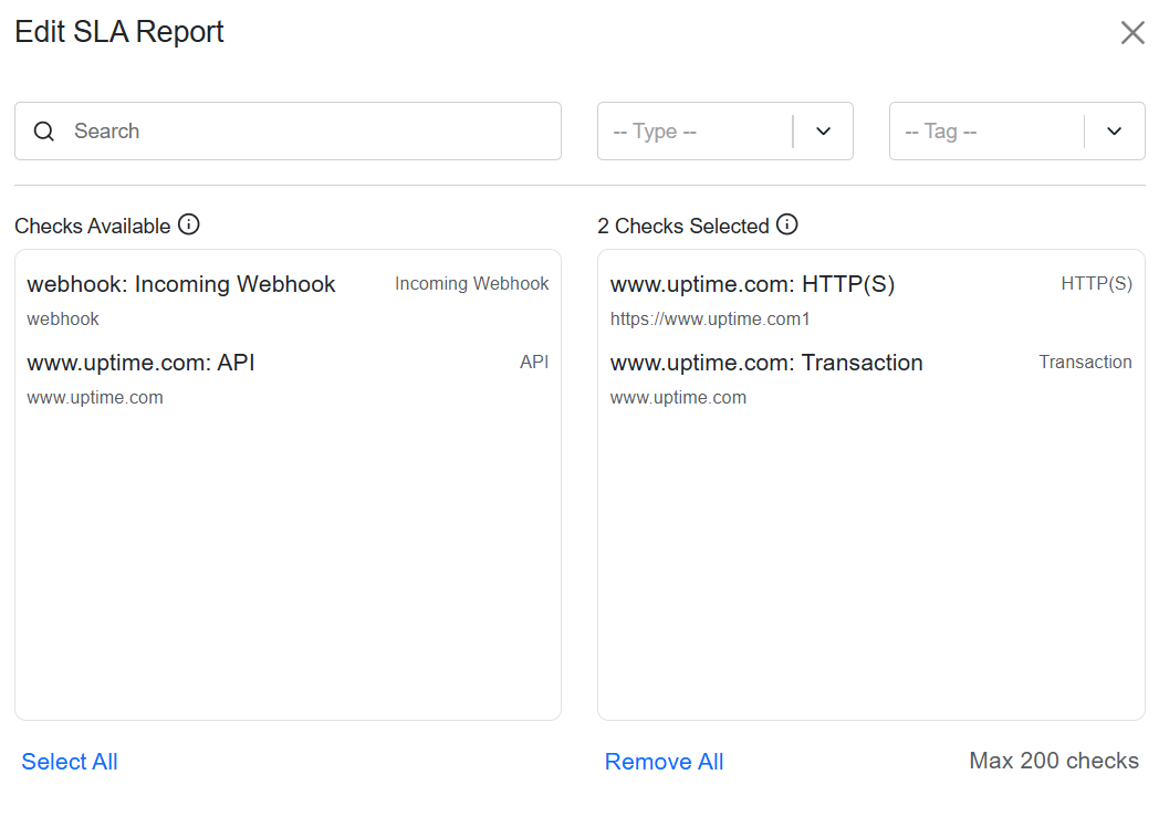 Creating an Uptime.com SLA Report – Uptime.com