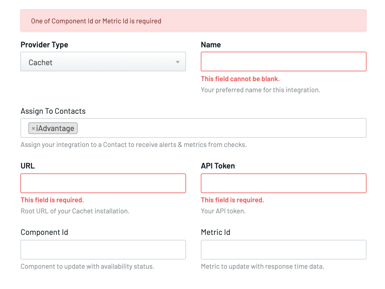 Configuring Cachet – Uptime.com