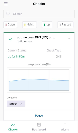 Using the New Uptime.com Mobile Application – Uptime.com