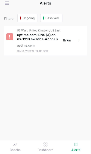 Using the New Uptime.com Mobile Application – Uptime.com